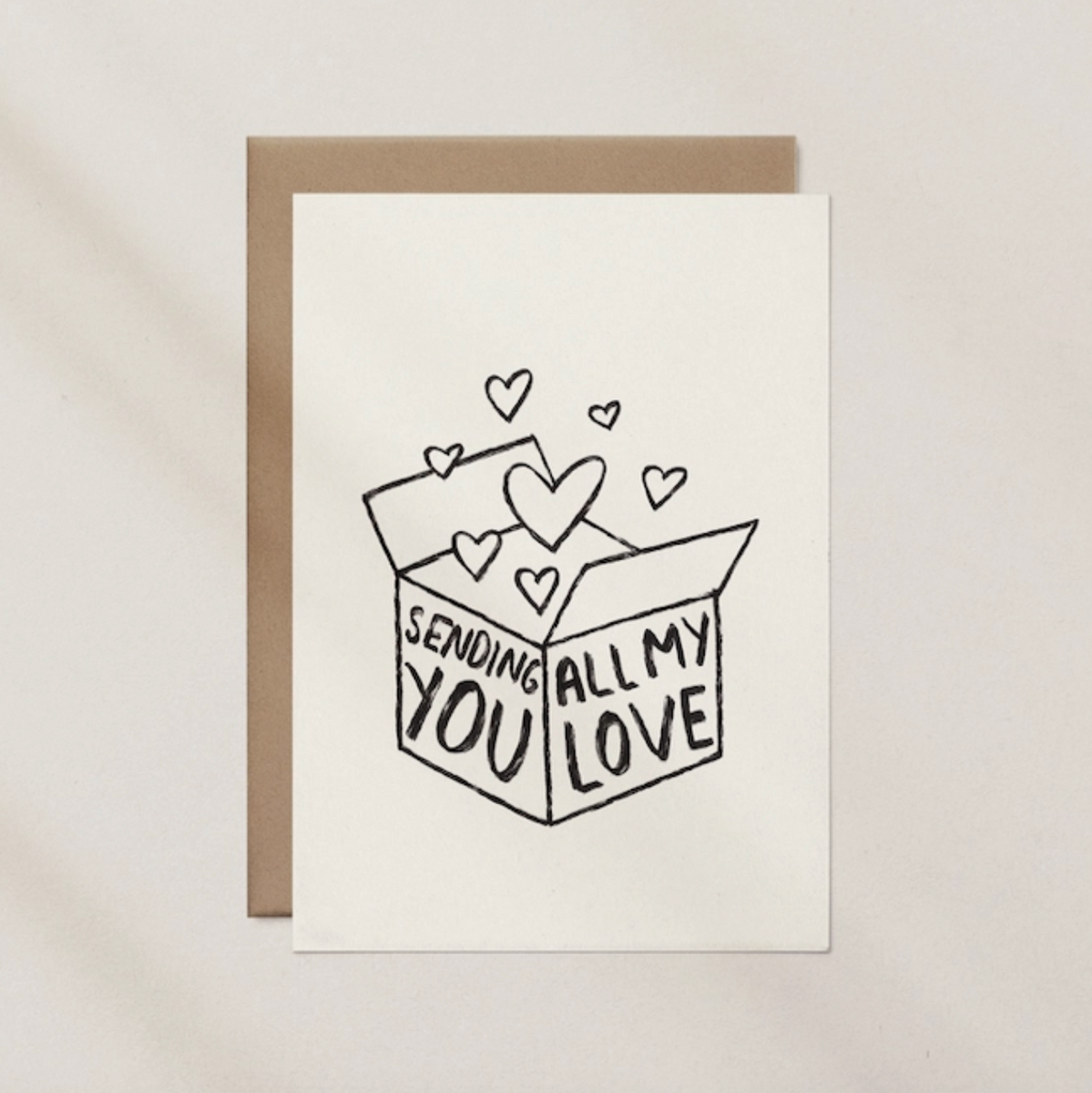 Sending Love Card – Woodspring Co.